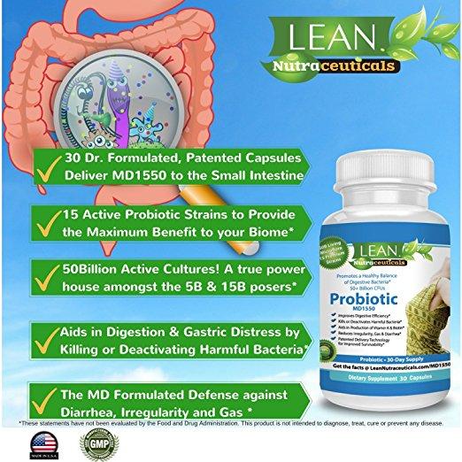Probiotic MD1550 - Lean Nutraceuticals