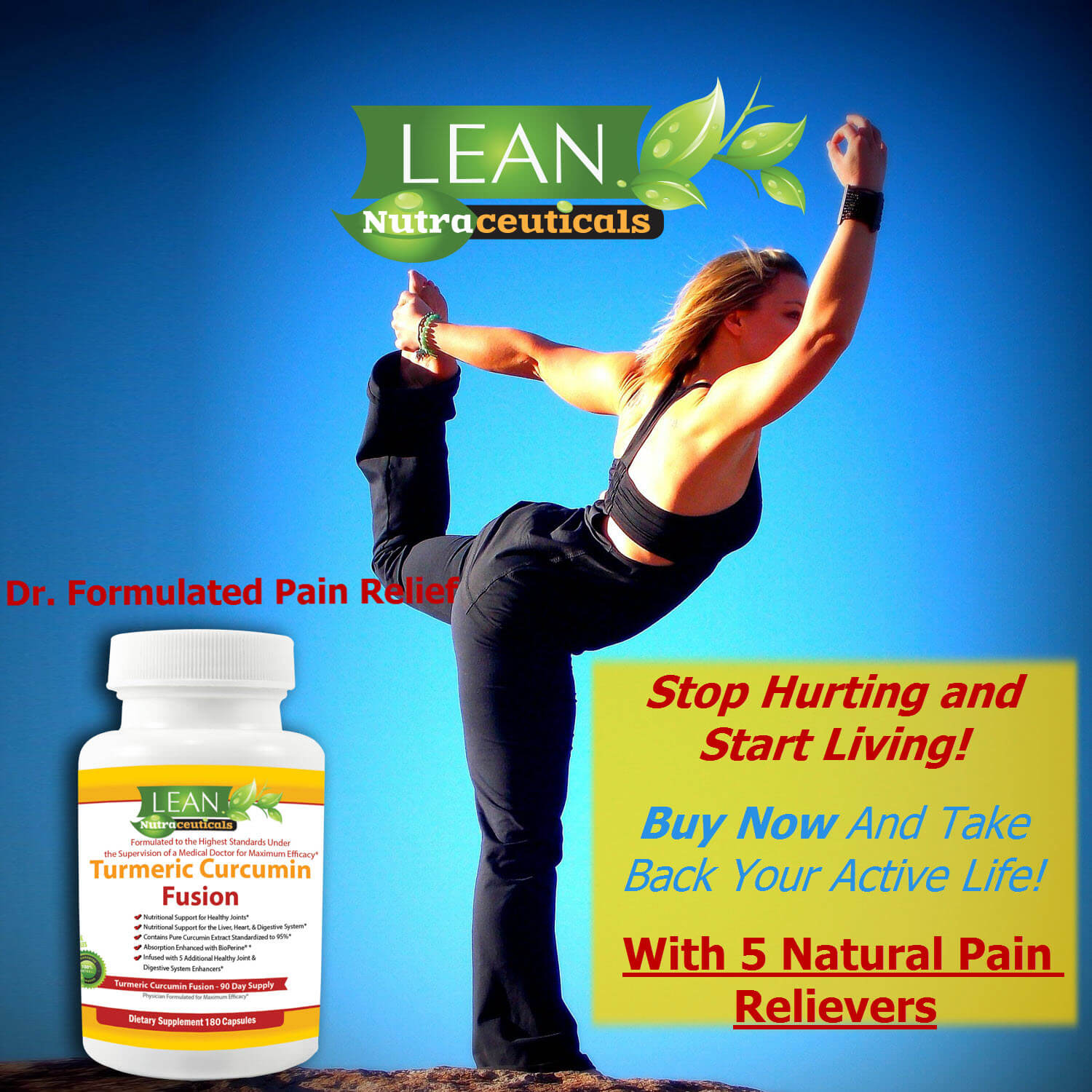Turmeric Curcumin Fusion - Lean Nutraceuticals